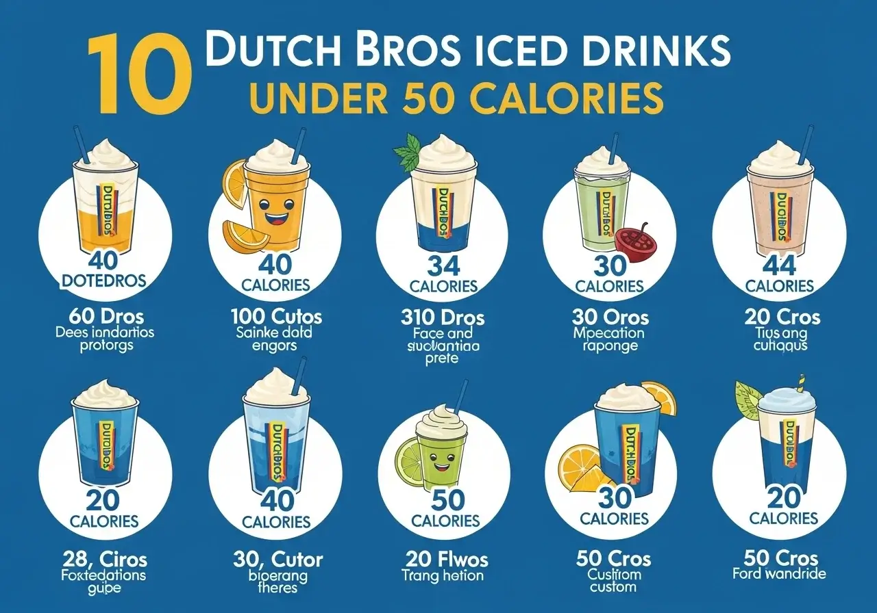 10 Dutch Bros Iced Drinks Under 50 Calories: A Guide to Low-Calorie Options